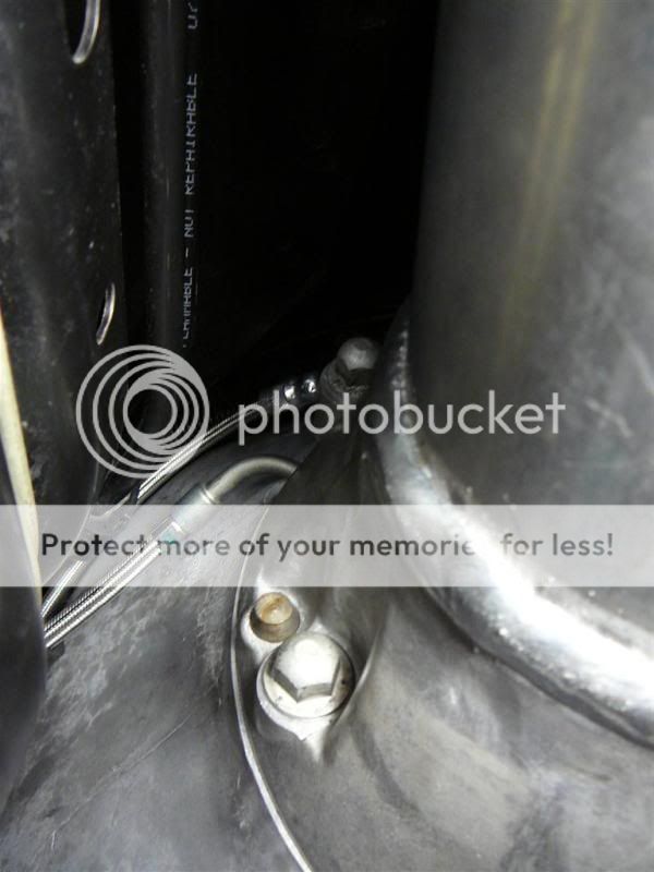 In process of installing TPE remote clutch bleeder w/o drive train ...