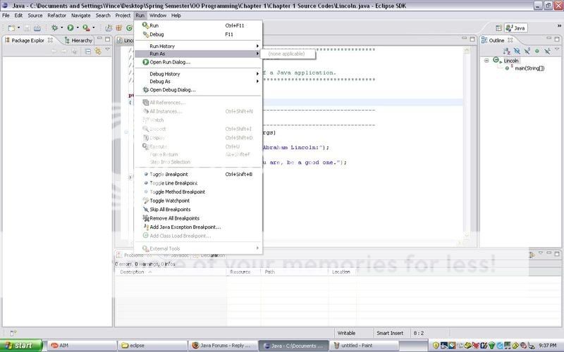 Quick Help Please! Can't Run Code!!