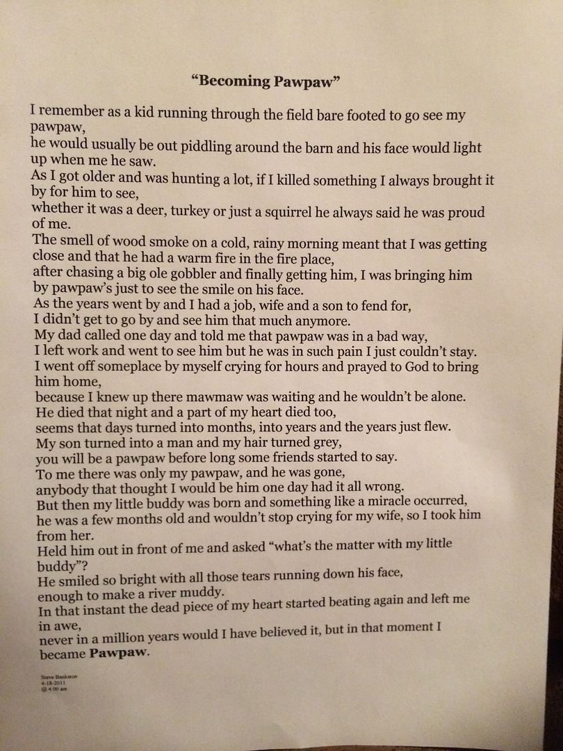 UKC Forums - Memories With Papaw..