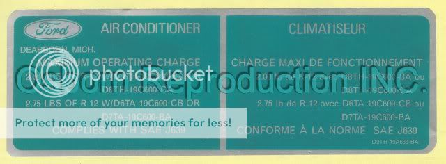 Refrigerant charge | Bronco Forum - Full Size Ford Bronco Forum