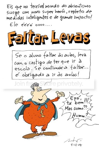 O Cartoon (Faltoso) do Antero | A Educação do meu Umbigo